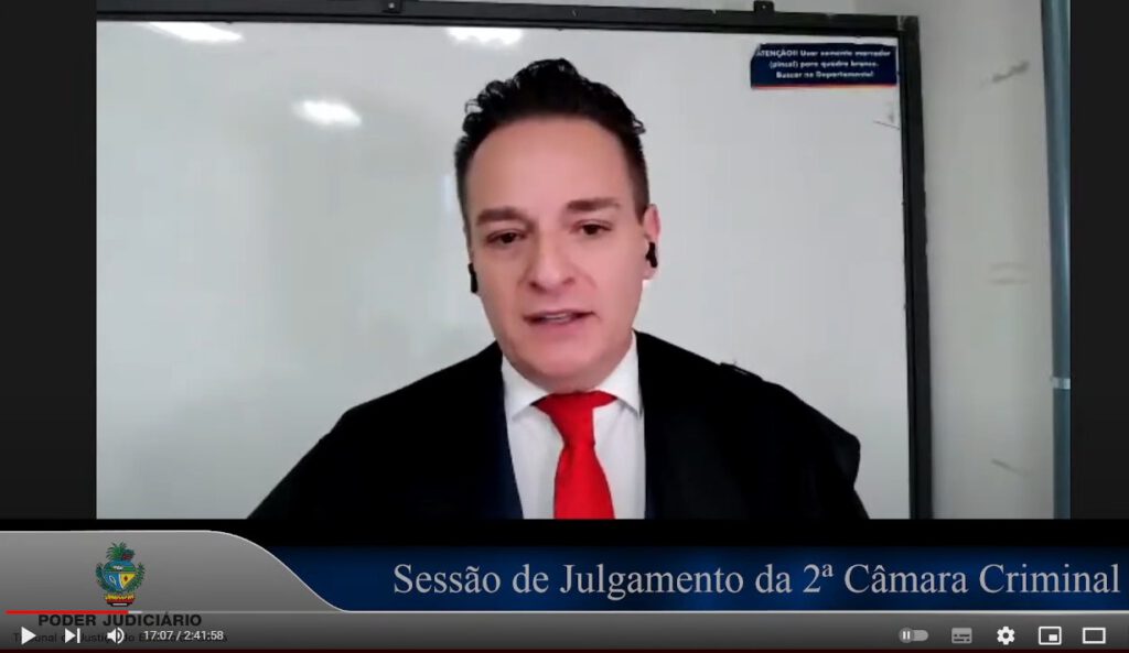 Roberto Serra faz sustentação oral, por videoconferência, em sala de ...